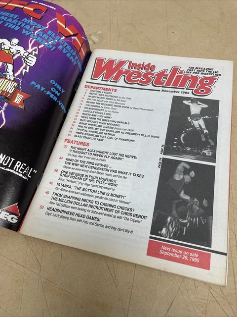 ORIGINAL VINTAGE WWF WWE Retro Inside Wrestling Magazine 1995 USA Hulk ...