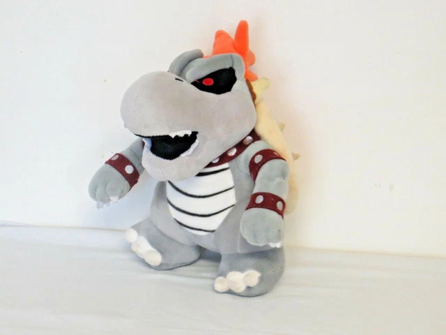 DRY BOWSER SUPER Mario Bros Bones Skeleton Plush Toy Stuffed Animal 9 ...