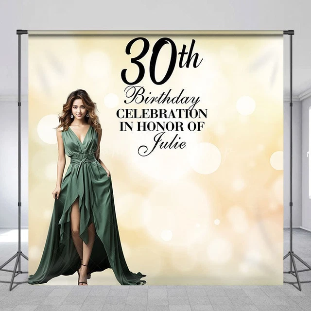 CELEBRATION IN HONOR Of Custom Birthday Backdrop $37.94 - PicClick AU
