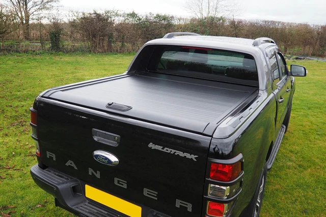 FORD RANGER WILDTRAK Black Roller Shutter Roll Top Cover Tonneau Cover ...