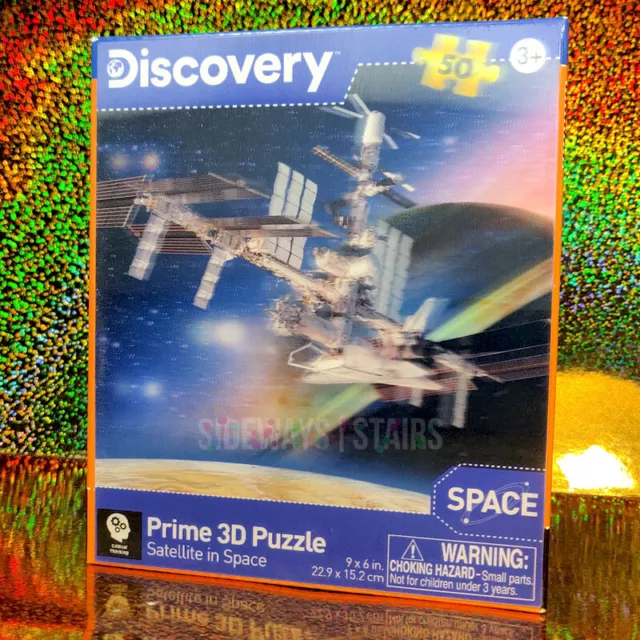 INTL SPACE STATION LENTICULAR 3D PUZZLE 50pc 9" NASA space satellite ...