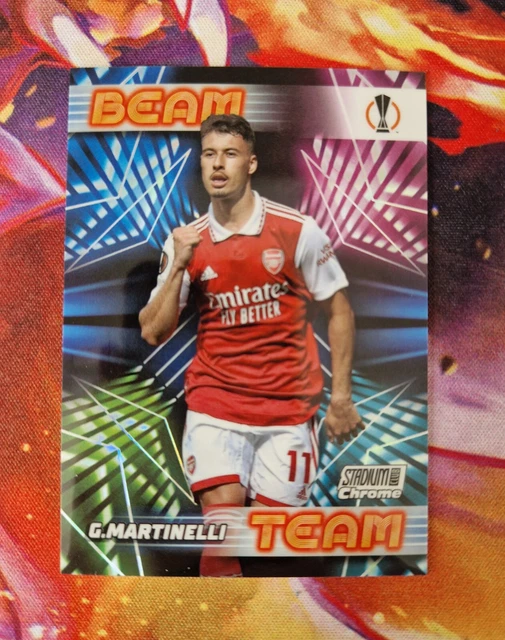 2022-23 TOPPS STADIUM Club Cromato Gabriel Martinelli Beam Team Case ...