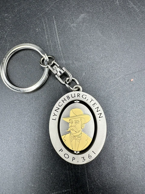 VERY RARE JACK DANIELS Whiskey Old No. 7 Key Chain Spinner Cameo ...
