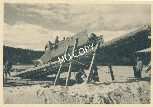 FOTO WK II Gebirgs-Pionier-Bataillon 82 Brücken Bau Einsatz Norway LKW ...