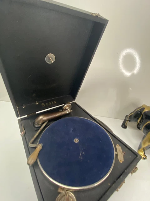 ANCIEN GRAMOPHONE SCALA à restaurer ou pour pieces sans le cône EUR 52 ...