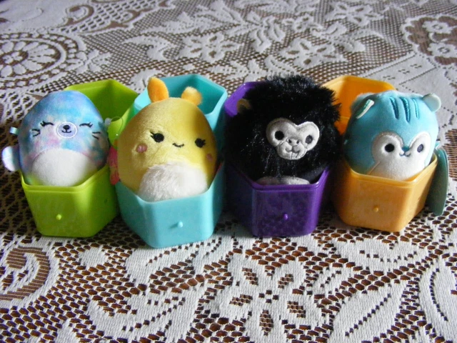 FOUR KELLY TOYS Squishmallows 2.5" MicroMallows Santiago,Aron,Tobias ...