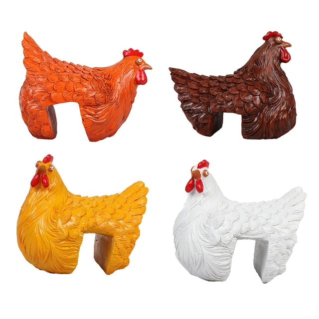 HEN CHICKEN STATUE-FARM Animal Collectable Polyresin Garden Sculpture ...