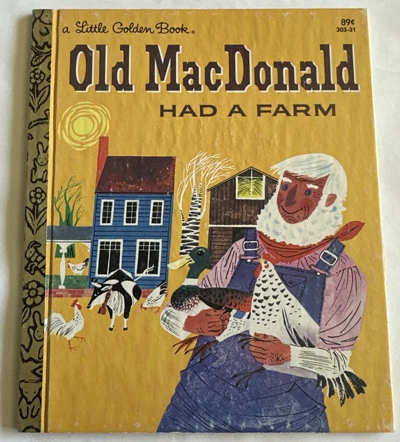 VINTAGE LITTLE GOLDEN Book OLD MACDONALD HAD A FARM Ephemera £10.29 ...