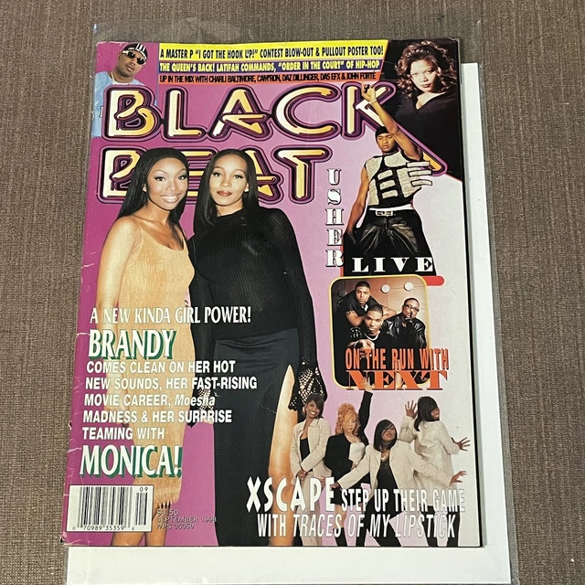 VINTAGE 90S BLACK Beat Magazine Sept 1998 Rap Hip Hop Posters Mariah ...