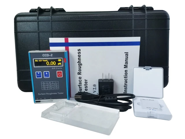 SURFACE ROUGHNESS GAUGE with 4 Parameters Ra Rz Rq Rt for Ex-circle ...