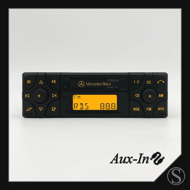 MERCEDES-BENZ AUDIO 10 Cc Becker BE3200 Radio Aux-In W201 W202 W124 ...