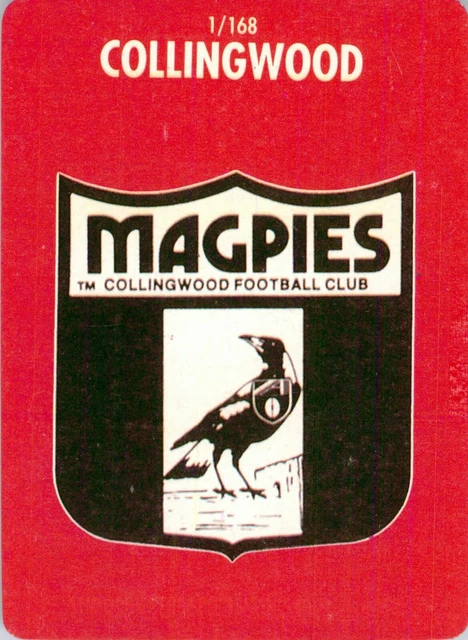 1991 COLLINGWOOD MAGPIES AFL Card CLUB LOGO Scanlens EUR 8,84 - PicClick FR