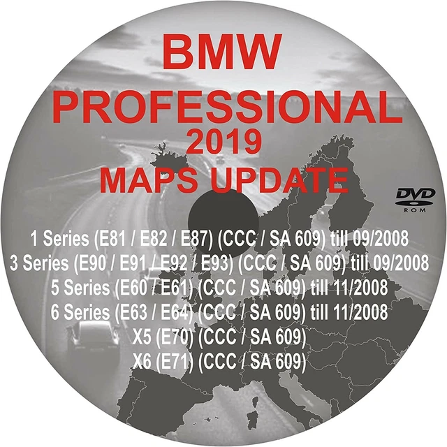 DVD BMW ROAD Map Europe Professional 2019-2020 Mappe Navigatore Per Bmw ...