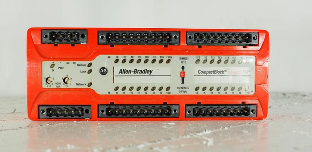 ALLEN-BRADLEY 1791DS-IB16 COMPACT Block Guard I/O DeviceNet Safety ...