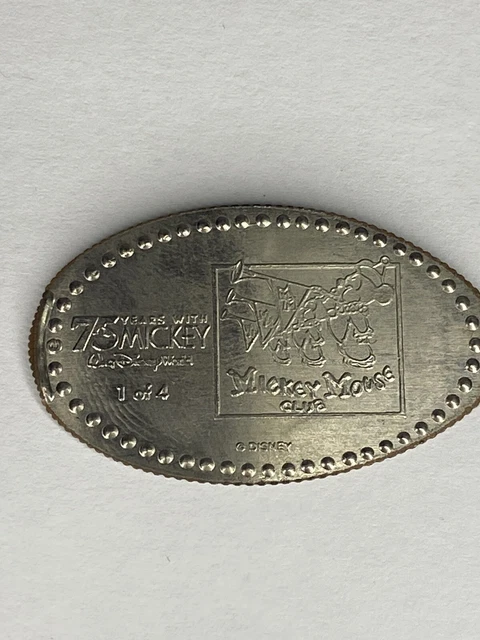 MICKEY MOUSE CLUB TRUMPETS 75 YEARS with MICKEY PRESSED QUARTER DISNEY ...