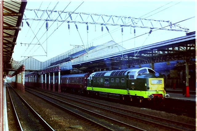 35MM RAILWAY COLOUR Negative Deltic D9000 at Crewe £1.95 - PicClick UK