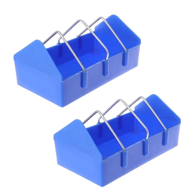 HEAVY TYPE PLASTIC Bird Feeding Tray with Multiple Slot Dust-Proof ...