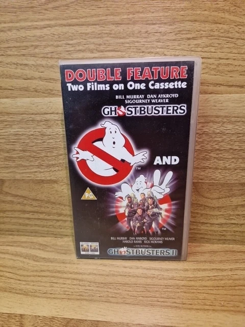 VINTAGE ORIGINAL GHOSTBUSTERS Double Feature Vhs Cassette £6.99 ...