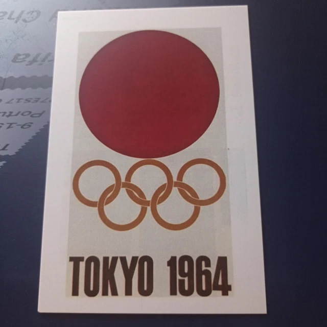 REPRODUCCION CARTEL AFFICHE Juegos Olimpicos Tokyo 1964 Tarjeta postal - Tamaño EUR 2,25 ...