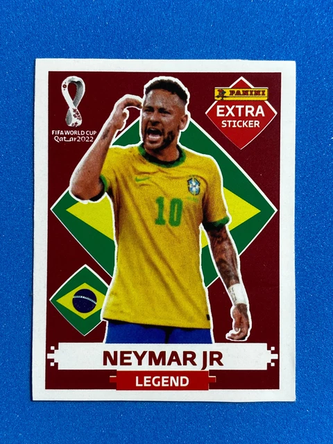 PANINI WORLD CUP Qatar 2022 Extra Sticker BASE Neymar Jr. Ed. Brasil ...