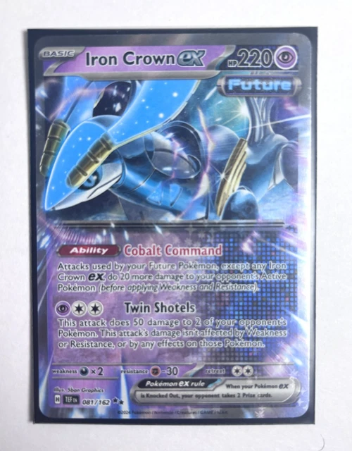 IRON CROWN EX 081/162 Pokemon Temporal Forces Double Rare NM $3.49 ...