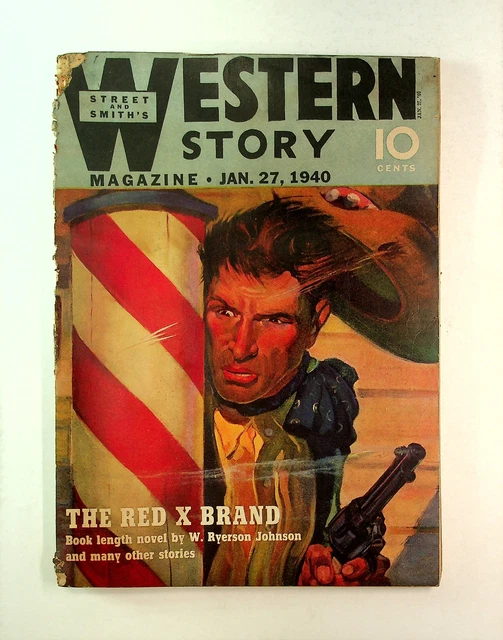 WESTERN STORY MAGAZINE Pulp 1st Series Jan 27 1940 Vol. 179 #6 GD- 1.8 ...