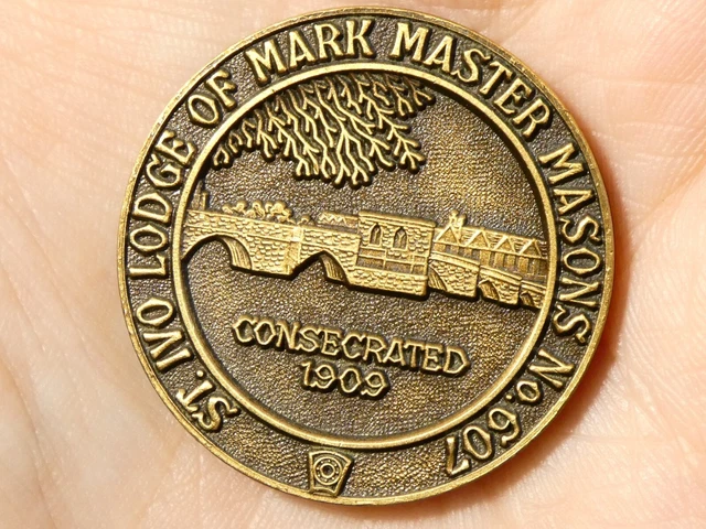 MASONIC MARK TOKEN St. Ivo Lodge of Mark Master Masons No. 607 #MT12 ...