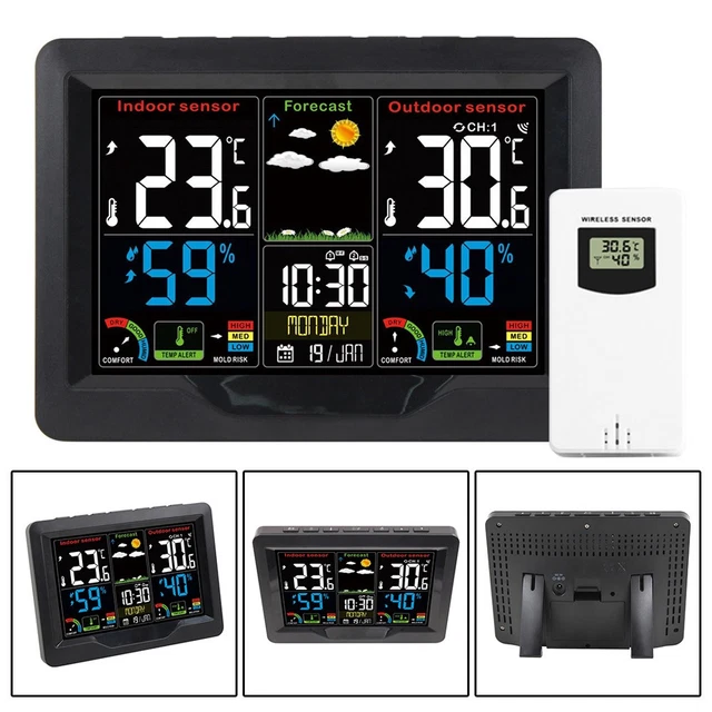 STATION MÉTÉO SANS Fil Sophistiquée avec Fonctionnalités Multi Fonctionnalit EUR 62,58 - PicClick FR