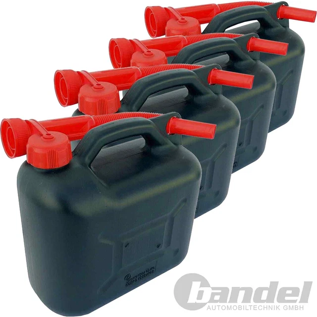 4X 5L JERRYCAN Bidon Avec Bec Carburant Diesel Jerrican EUR 26,73 ...