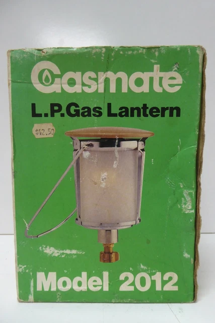 VINTAGE GASMATE MANTLE Gas Lamp Lantern Model Camping Light Farm Shed ...