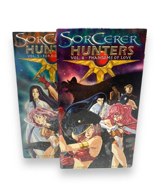 NEW SORCERER HUNTER VHS Tapes Anime Volumes 4+5 Japanese w/English ...