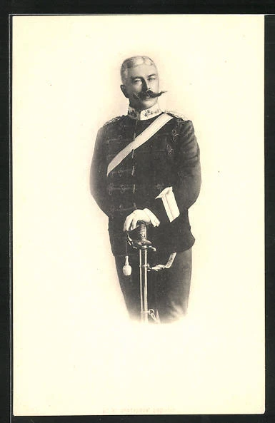 CPA OBERT ADOLF Schiel in österr. Uniform in Transvaal Staatsartillerie ...