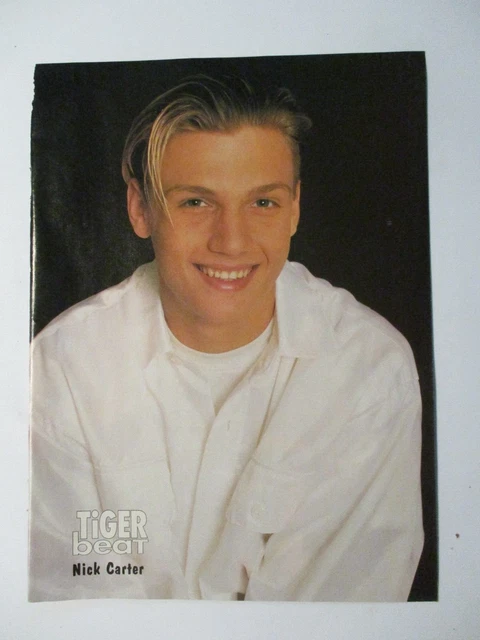 PHOTO NICK CARTER & N'sync Pin Up Tiger Beat Teen Magazine Clipping R11 ...