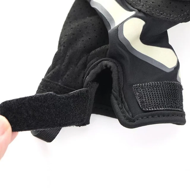 MOTORCYCLE CYCLING GLOVES with Skeleton Hand Reflective Strips for ...