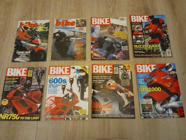 8 X BIKE Motorcycle Magazines Bundle From 1985 to 1993 £12.93 - PicClick UK