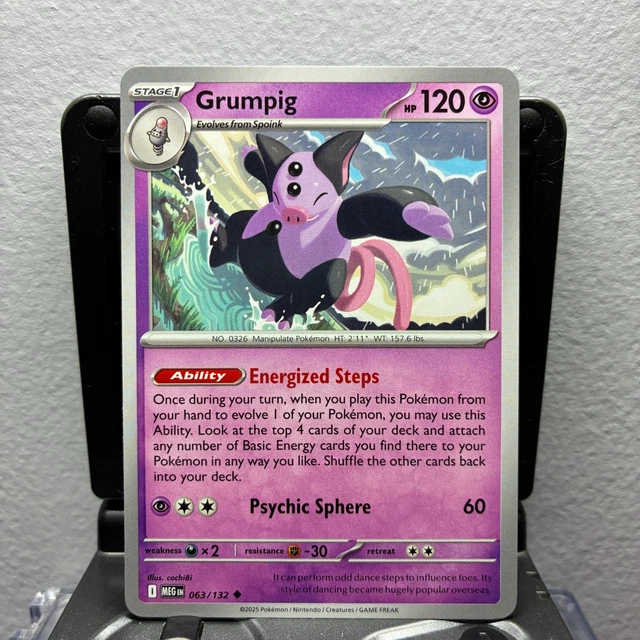 GRUMPIG - 063/132 - Pokémon Mega Evolution 2025 - Uncommon NM $1.19 ...
