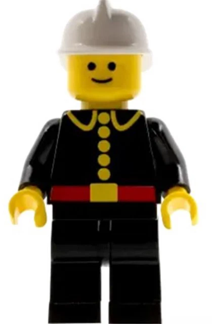 LEGO MAN MINIFIGURE Fireman Fire Man Vintage Original Action Mini ...