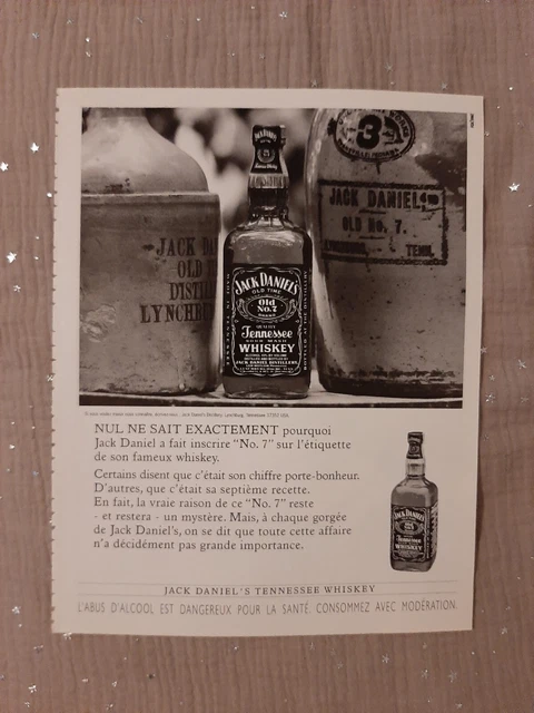 PUBLICITÉ DE PRESSE ancienne de jack daniel's de 1997 - Old paper ...