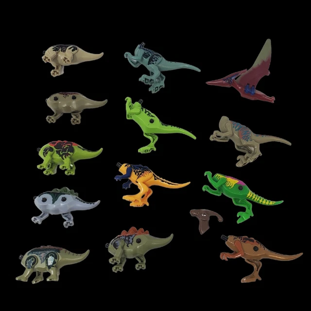 LEGO JURASSIC WORLD Dinosaur Parts Lot T-Rex Raptor Triceratops Toys ...