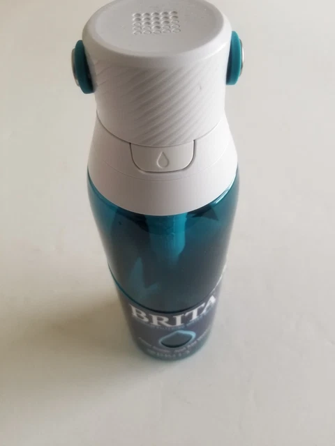 BRITA 26OZ HARD-SIDED Water Bottle Sea Glass w/ Built-In Filter BPA ...