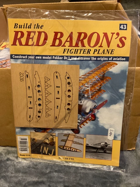 BUILD THE RED Baron's Fighter Plane By Hachette-Issue 43 Inc Part-New ...