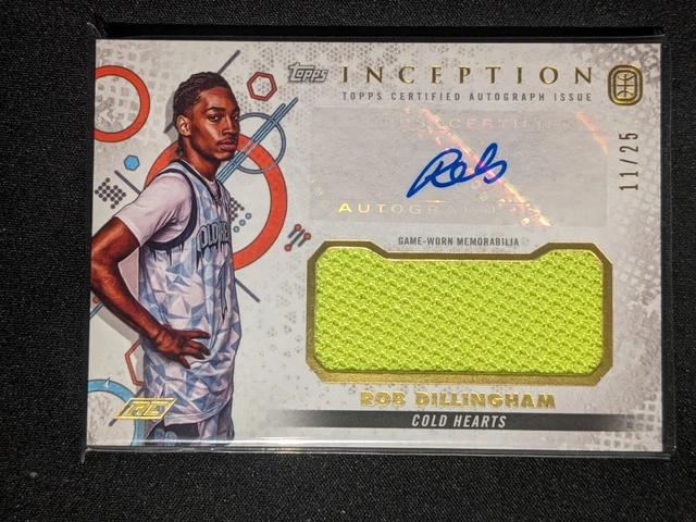 2022 TOPPS INCEPTION OTE Rob Dillingham recrue relique de chaussure ...