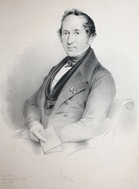 WILLEM VROLIK DUTCH Anatomist Pathologist Amsterdam Portrait ...