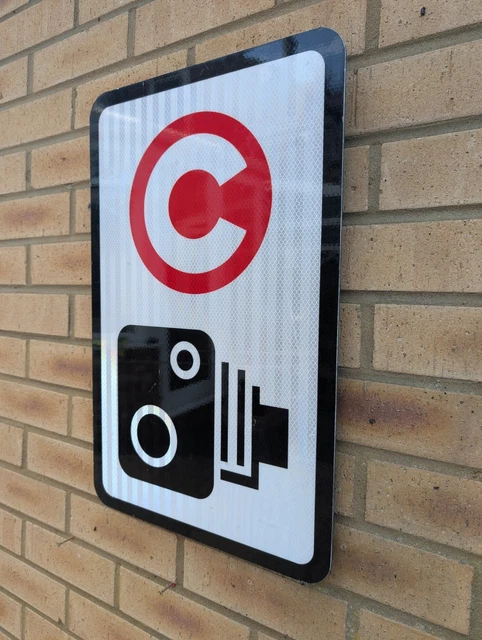 GENUINE TFL TRANSPORT For London Street Sign Road Congestion Zone Speed ...