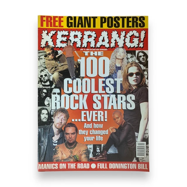KERRANG MAGAZINE ISSUE 601 100 Coolest Rock Stars Ever Manic Street ...