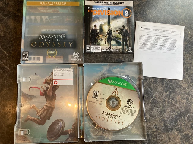 ASSASSINS CREED ODYSSEY Steelbook Gold Edition Xbox One No Codes Metal ...