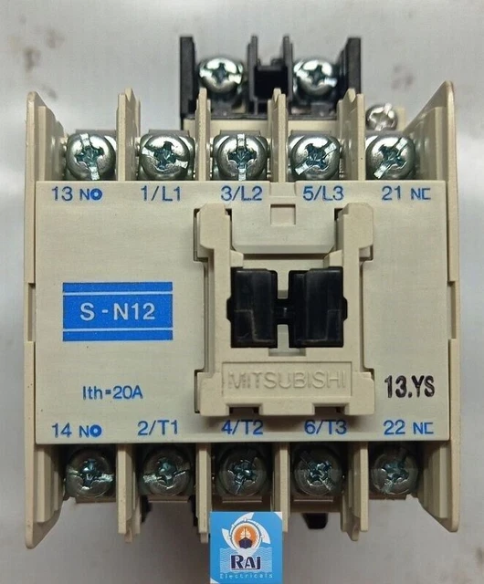 MITSUBISHI S-N12 3-POLE Magnetic Contactor 20A (110V Ac) (Free Shipping ...