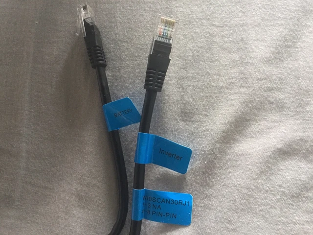 PYLONTECH INVERTER TO Battery Communication Cable 3m Long RS485 8 pin ...