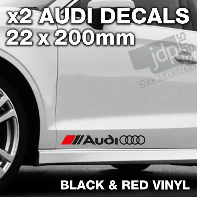 AUDI 2 X DOOR / SIDE SKIRT DECALS VINYL STICKERS - For all Models ...