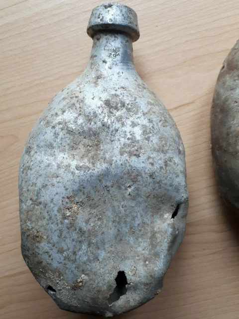 3 VINTAGE MILITARY German and Russian Flasks WW1/WW2 Army Soldier ...